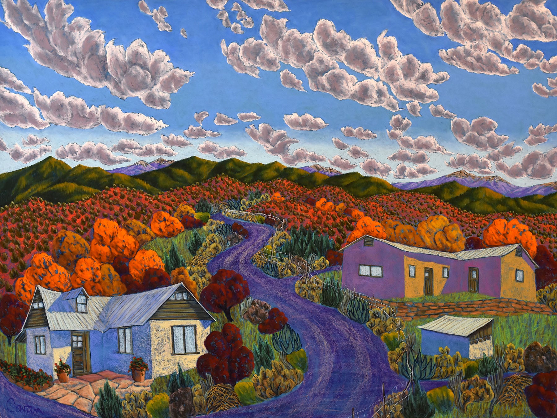 Oil Pastels on Board – Jennifer Cavan