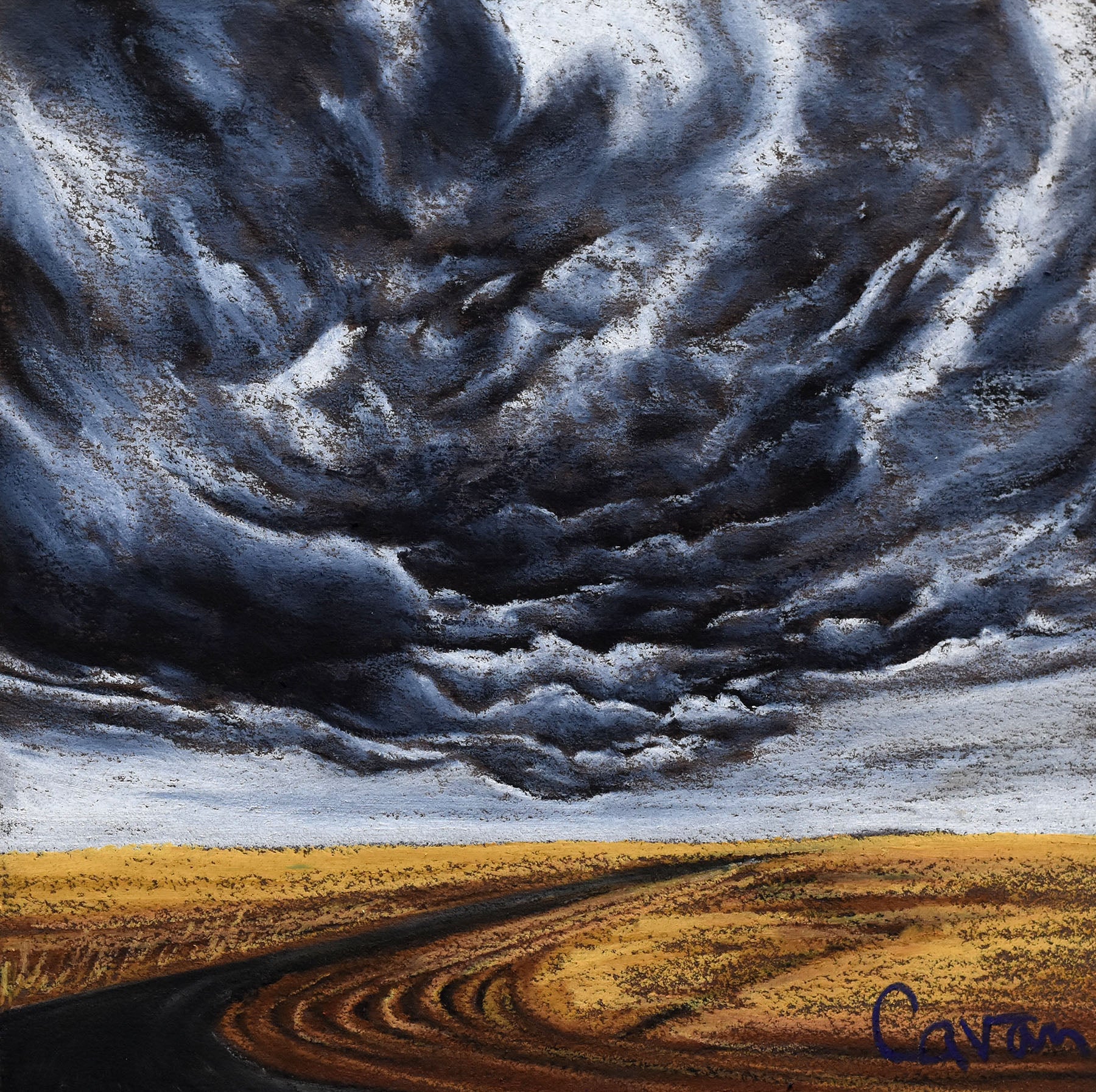 Joyful oil pastel drawings by Jennifer Cavan