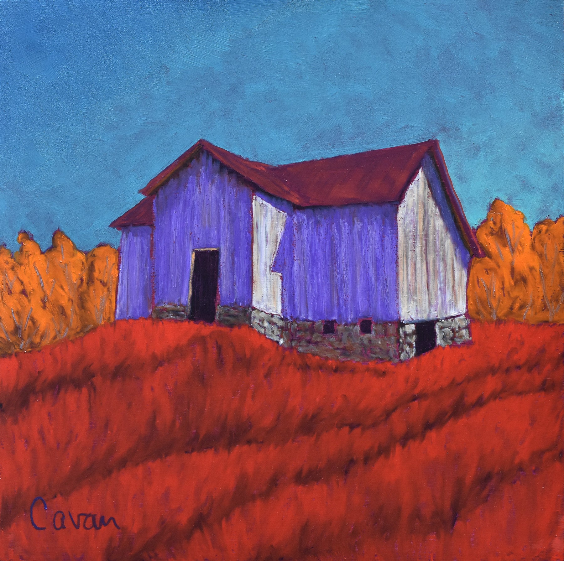 Joyful oil pastel drawings by Jennifer Cavan