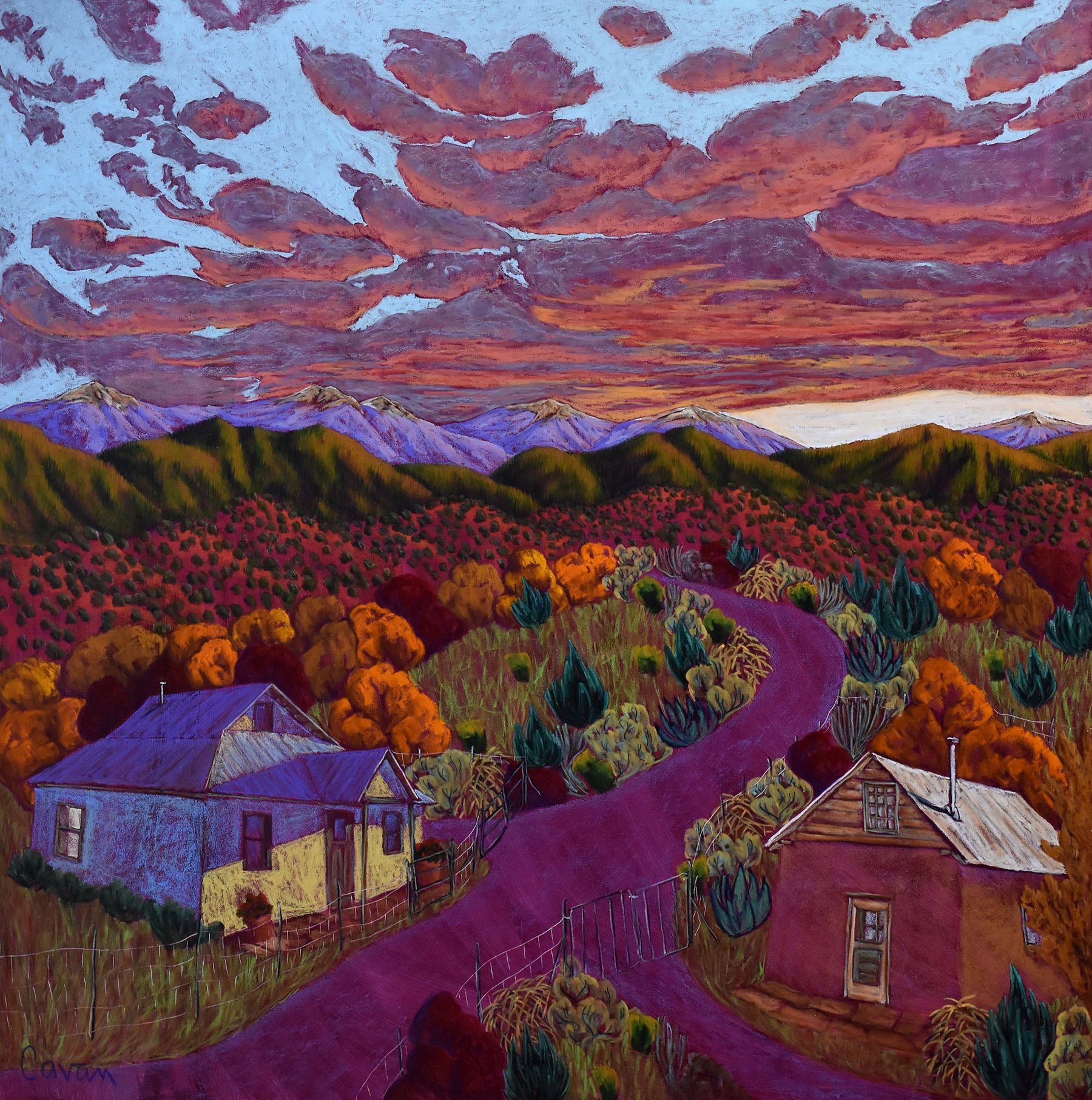 Oil Pastels on Board – Jennifer Cavan