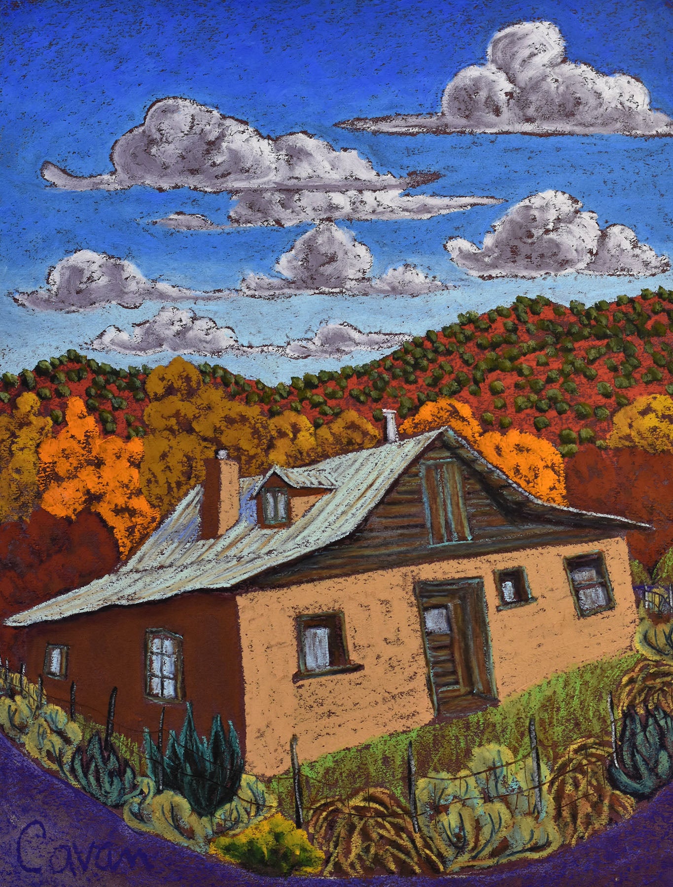 Oil Pastels On Paper – Jennifer Cavan